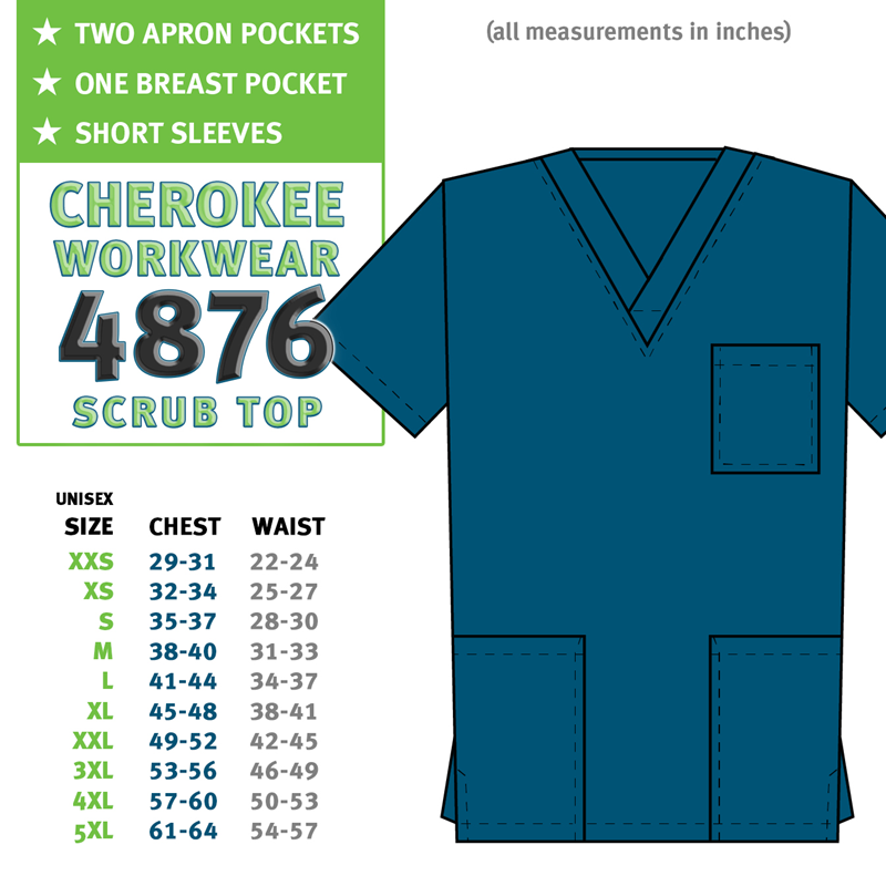 CNA and Nursing Unisex Tunic Scrub Top | College of Lake County Bookstore