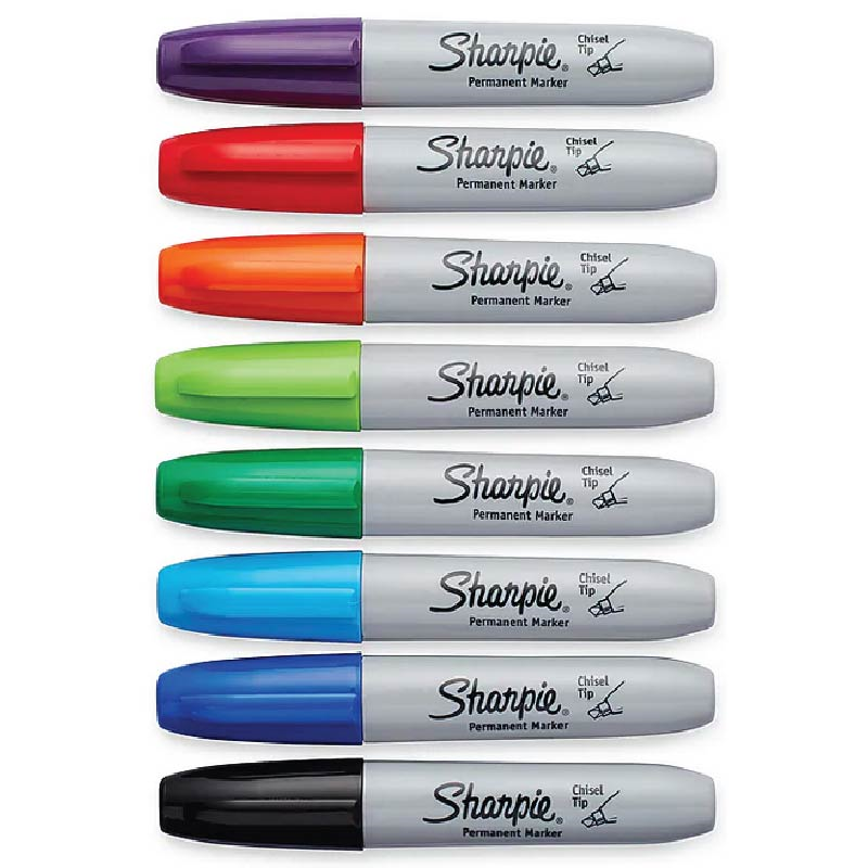 sharpie permanent markers chisel tip